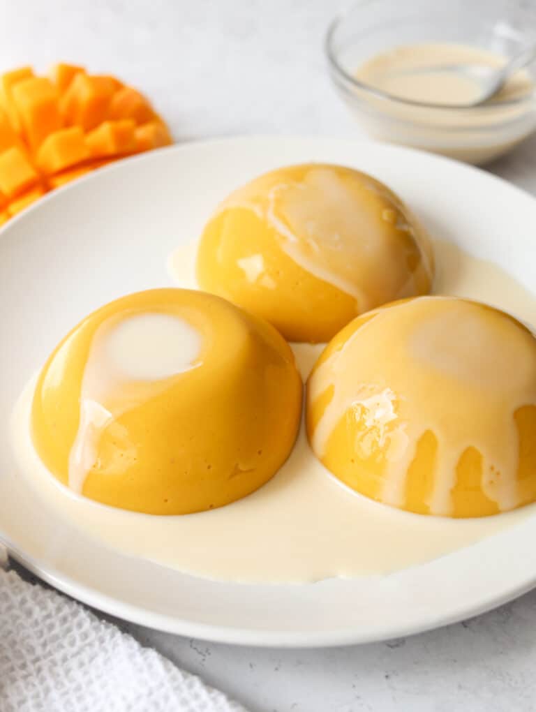 Easy Simple Mango Pudding - Christie at Home