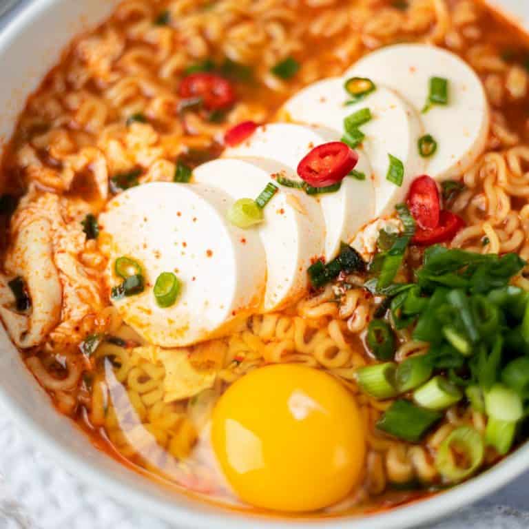 Easy 5-min. Sundubu Ramen (Viral Korean Tofu Ramen)