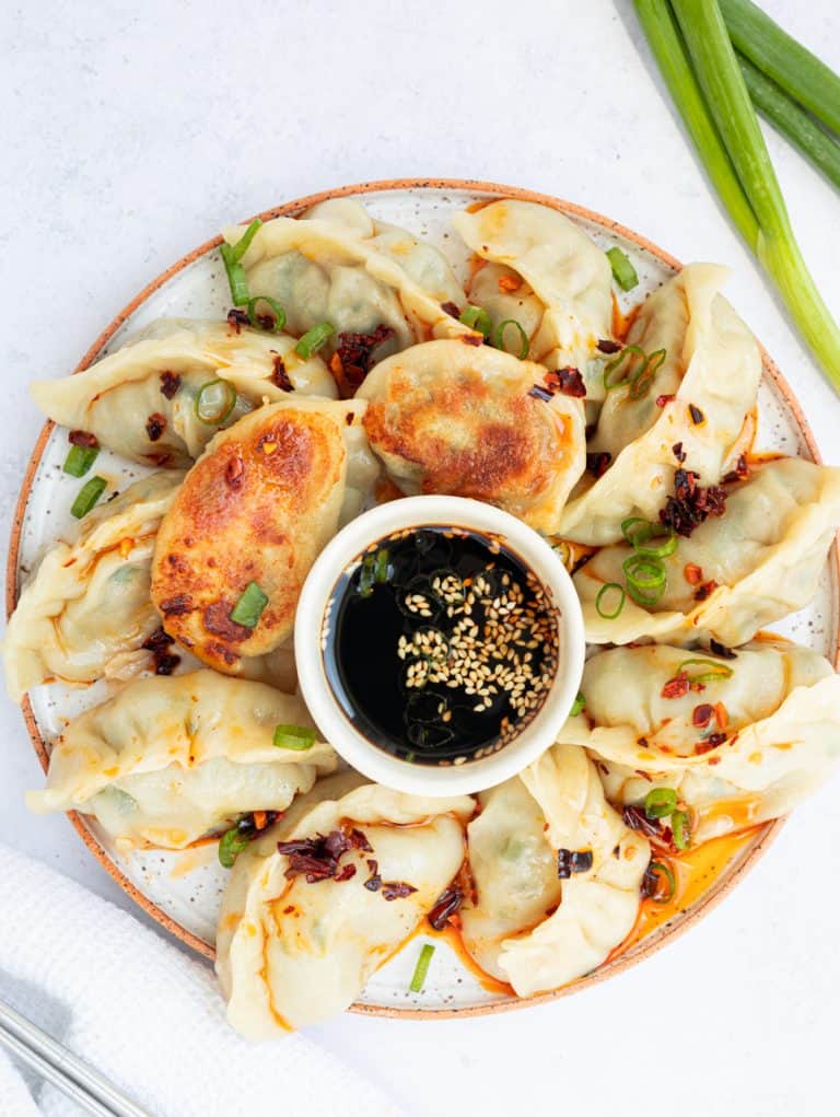 Homemade Pork Chive Dumplings - Christie at Home