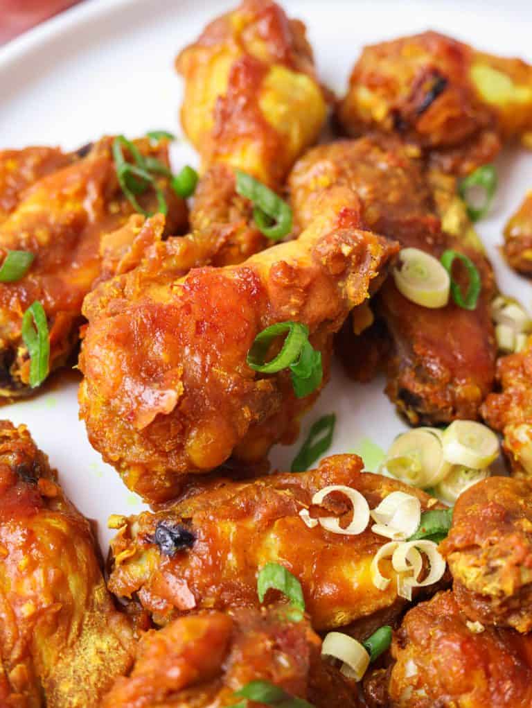 Easy Crispy Curry Wings - Christie at Home