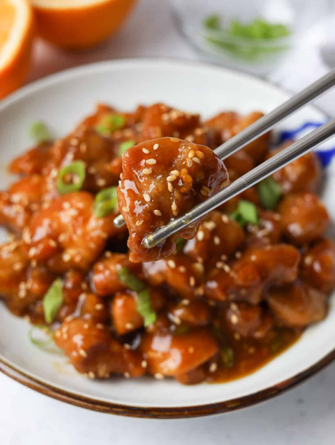 Quick & Easy Orange Chicken - Christie at Home