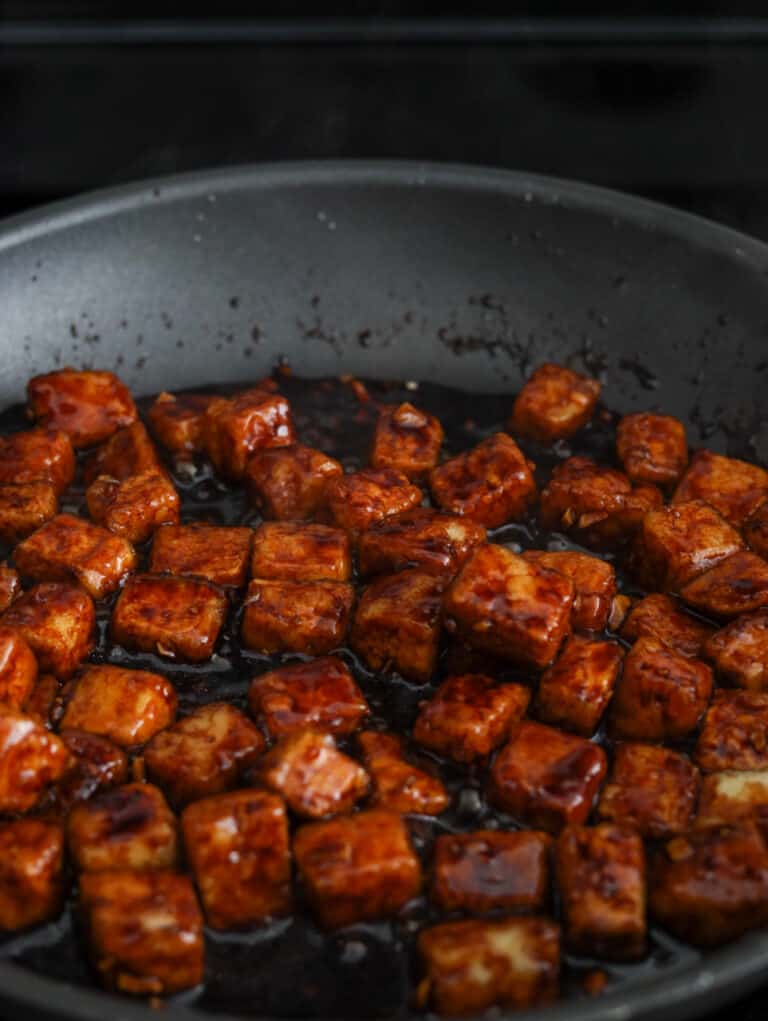 Crispy Soy Garlic Tofu - Christie at Home