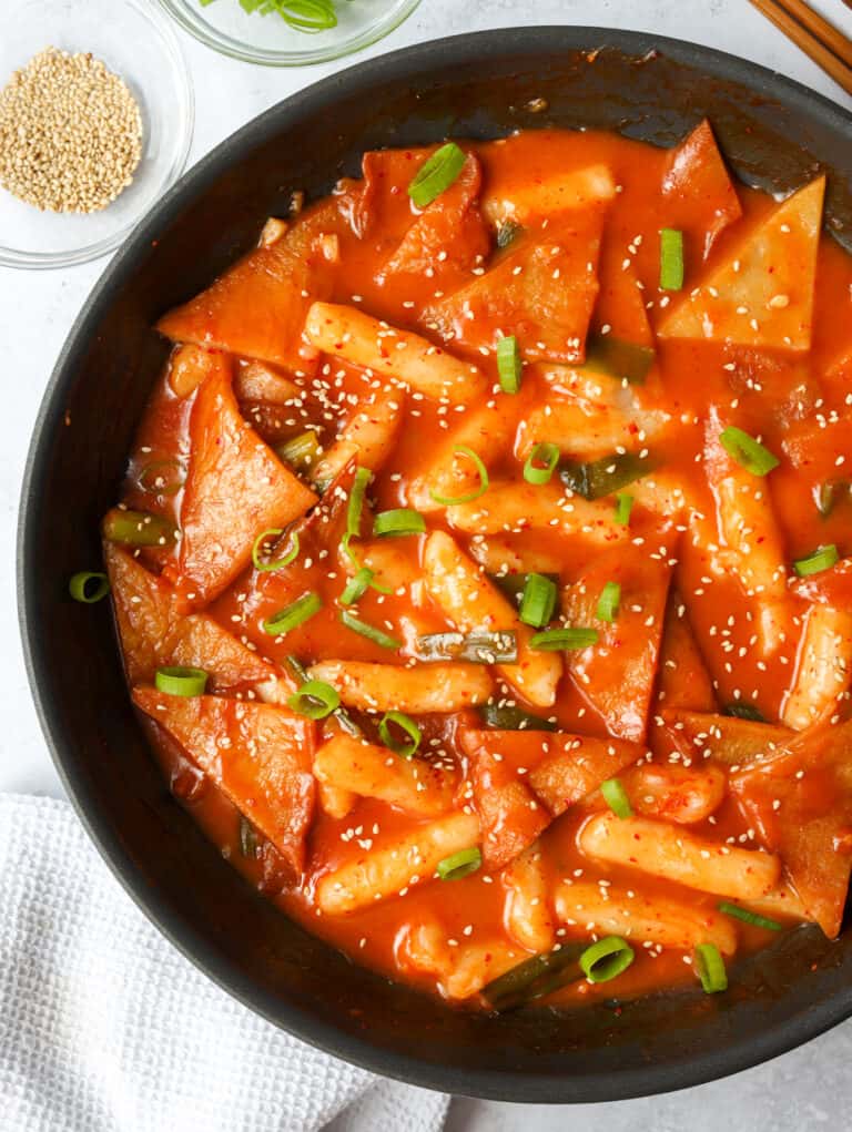 Quick & Easy Spicy Tteokbokki - Christie at Home
