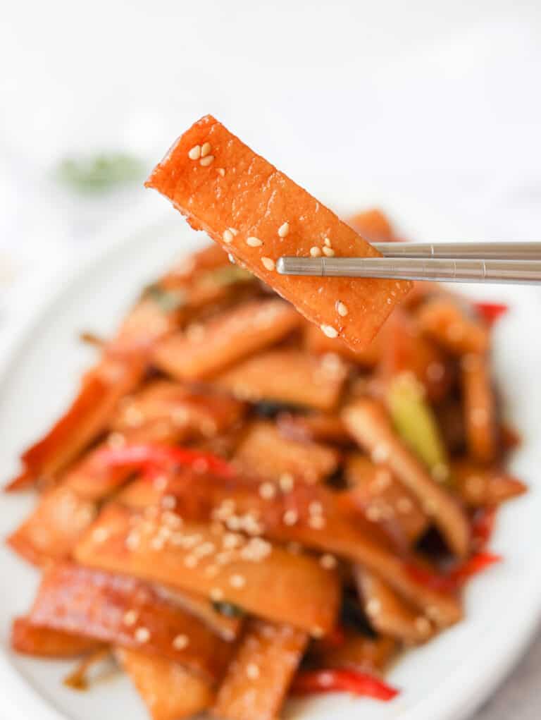10-min. Easy Korean Fish Cake Stir-Fry - Christie at Home