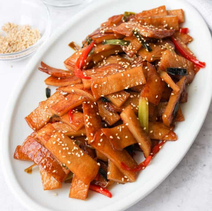 10-min. Easy Korean Fish Cake Stir-Fry - Christie at Home