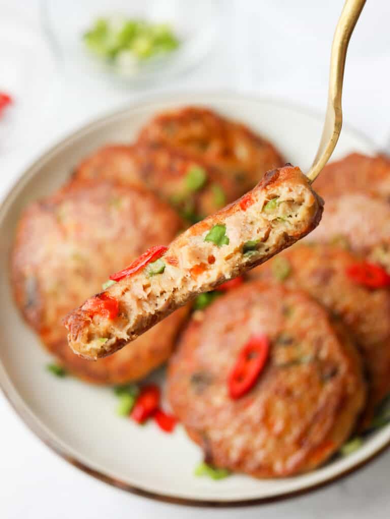 Easy 15-minute Korean Tuna Pancakes (Chamchijeon) - Christie at Home