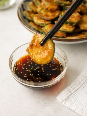 Quick & Easy Korean Zucchini Fritters - Christie at Home