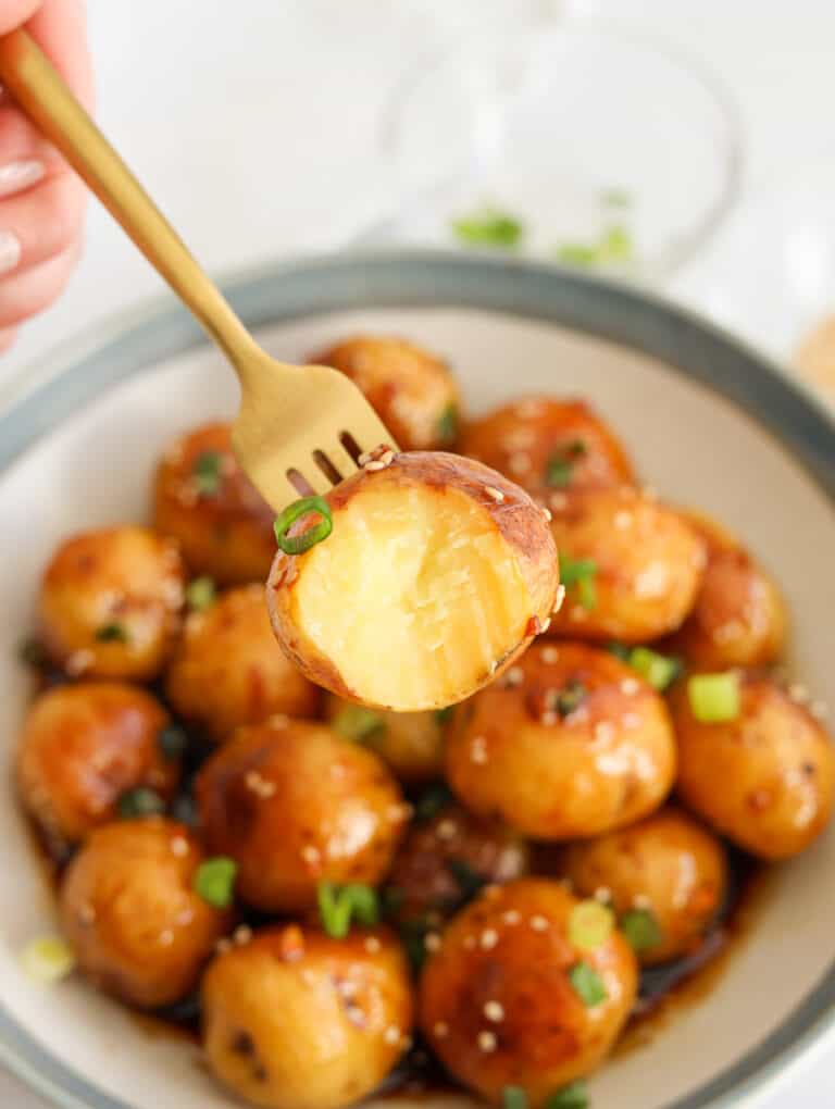 Quick & Easy Gamja Jorim (Korean Braised Potatoes) - Christie at Home