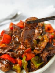 Quick & Easy Black Pepper Beef - Christie at Home