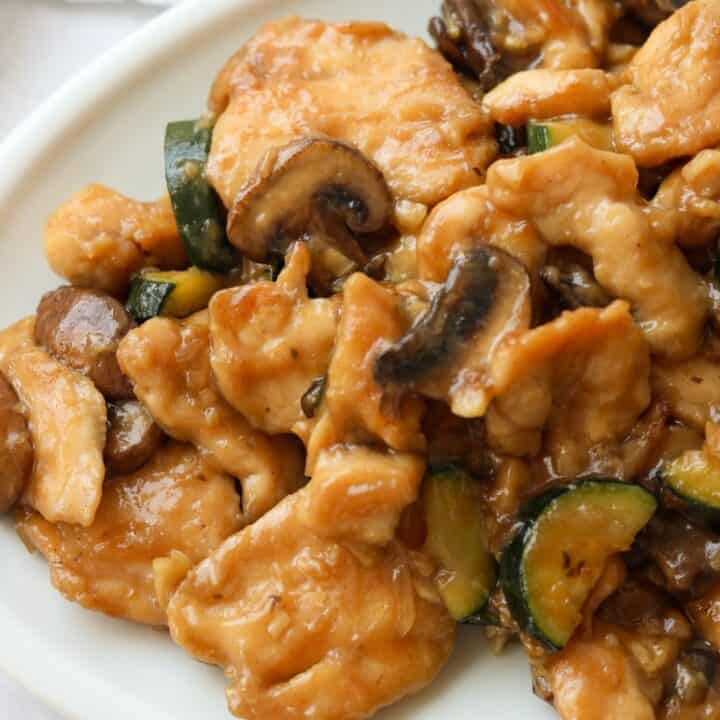Quick & Easy Panda Express Mushroom Chicken - Christie at Home