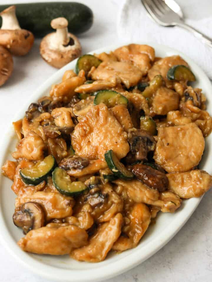 Quick & Easy Panda Express Mushroom Chicken - Christie at Home