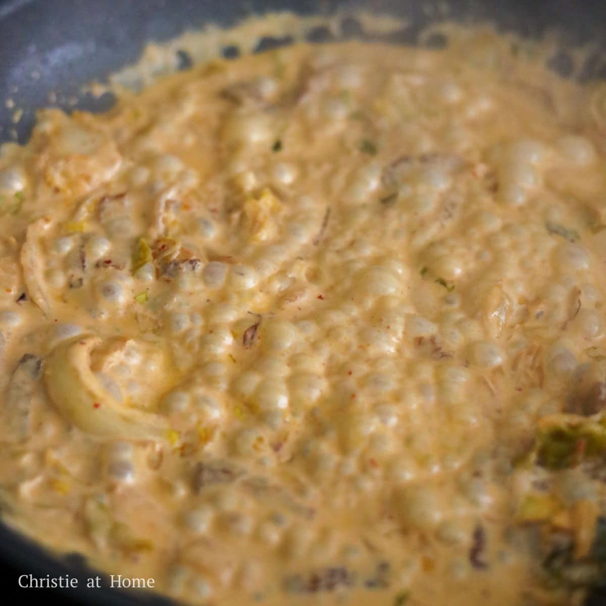 15-minute Easy Kimchi Cream Pasta - Christie at Home