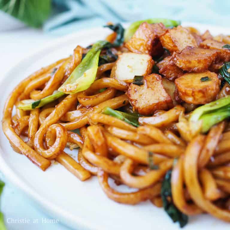 Quick & Easy Fish Cake Udon Stir-Fry - Christie at Home