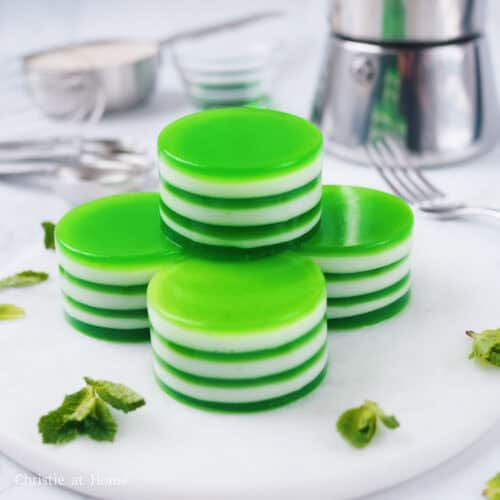 Easy Pandan Coconut Jelly - Christie at Home