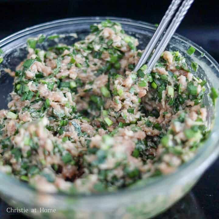 Homemade Pork Chive Dumplings - Christie at Home