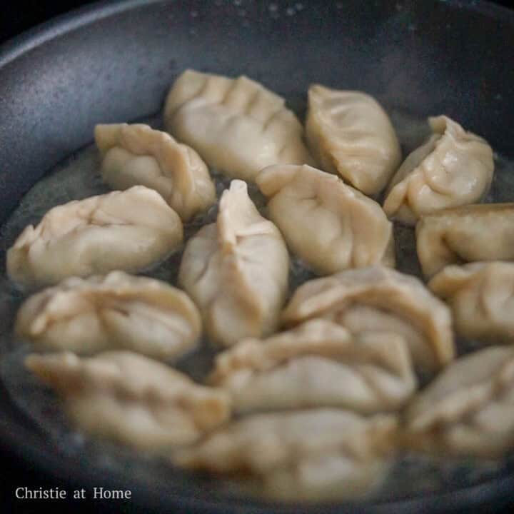 Homemade Pork Chive Dumplings - Christie at Home
