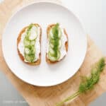 Easy 5-minute Dill Cucumber Toast - Christie at Home