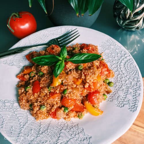Easy Warm Tomato Quinoa Salad - Christie at Home