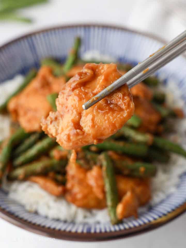 Quick & Easy String Bean Chicken - Christie at Home