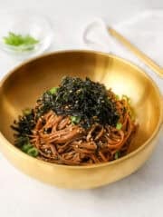 Easy 10-minute Korean Perilla Oil Noodles - Christie at Home