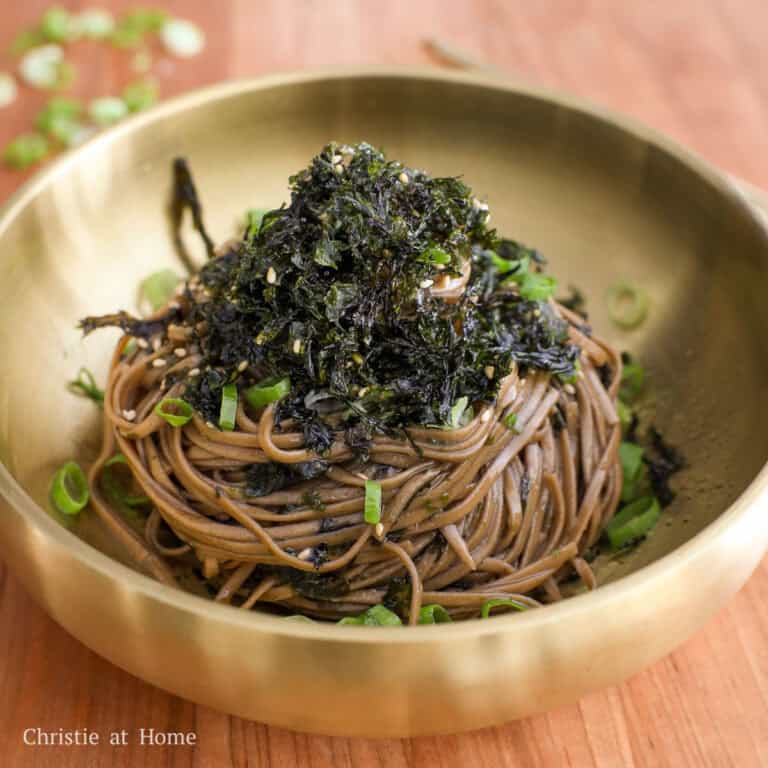 Easy 10-minute Korean Perilla Oil Noodles - Christie at Home